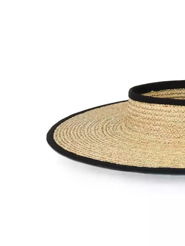 GIGI BURRIS MILLINERY Ines Wide-brim Visor - Neutrals