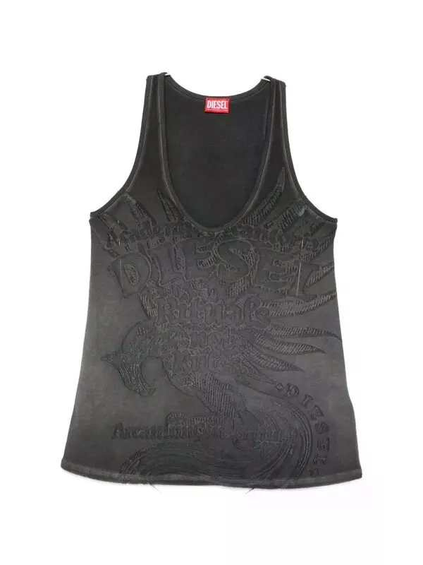 DIESEL® Scoop-neck Tank Top - Grey