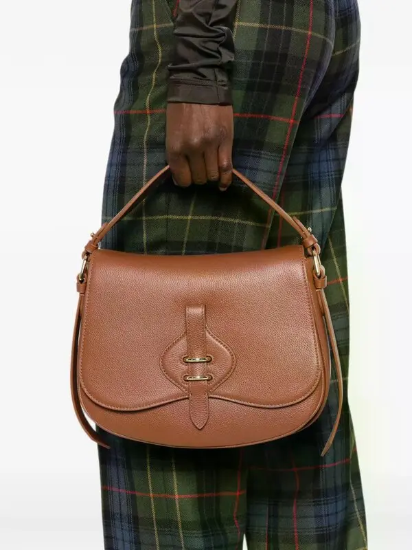 COCCINELLE Grained Leather Shoulder Bag