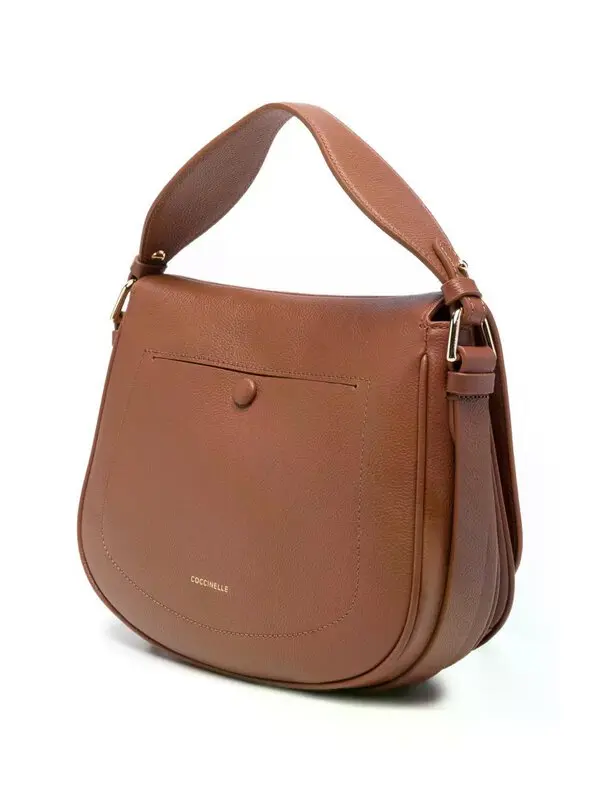 COCCINELLE Grained Leather Shoulder Bag