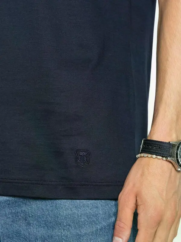 Corneliani Logo-embroidered T-shirt