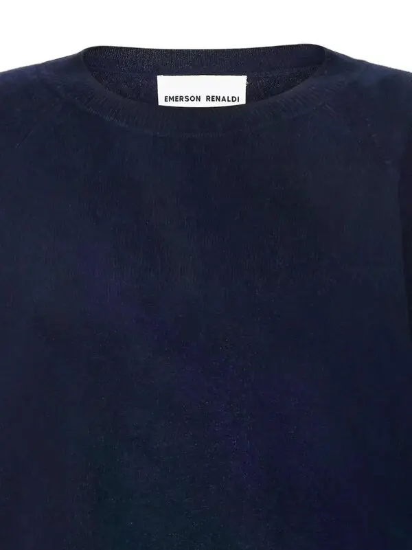 EMERSON RENALDI Raglan Sleeve Crew Neck Sweater