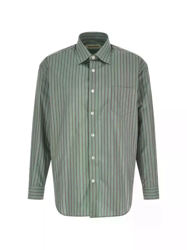 NAMACHEKO Striped Shirt - Green