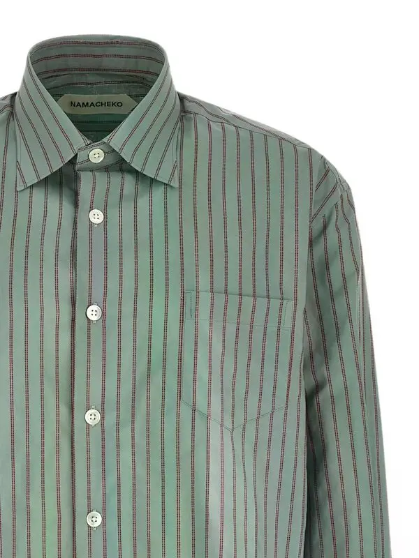 NAMACHEKO Striped Shirt - Green