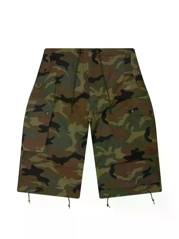 Needles Woodland Ripstop Cotton Cargo Shorts - Brown