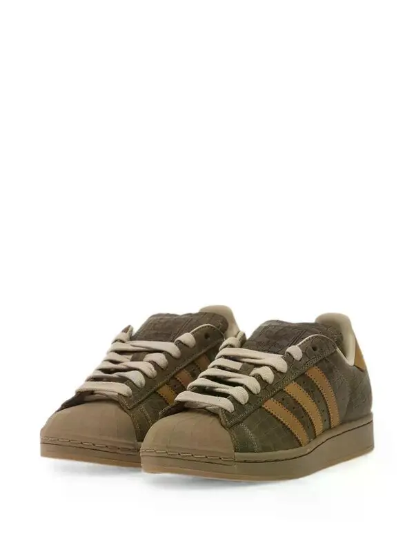 Adidas Superstar Ii Crocodile-effect Sneakers