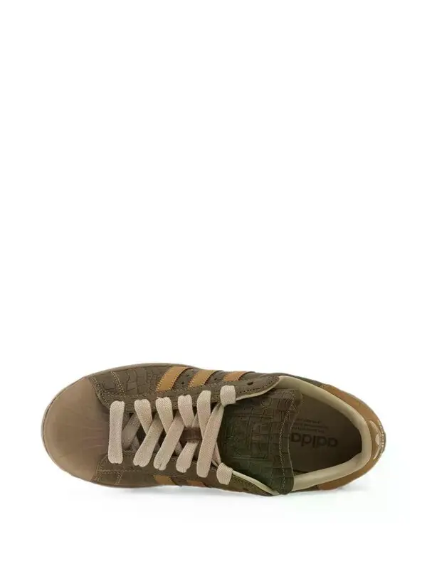 Adidas Superstar Ii Crocodile-effect Sneakers