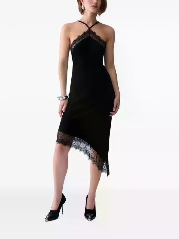 Liu Jo Knit Midi Dress With Lace