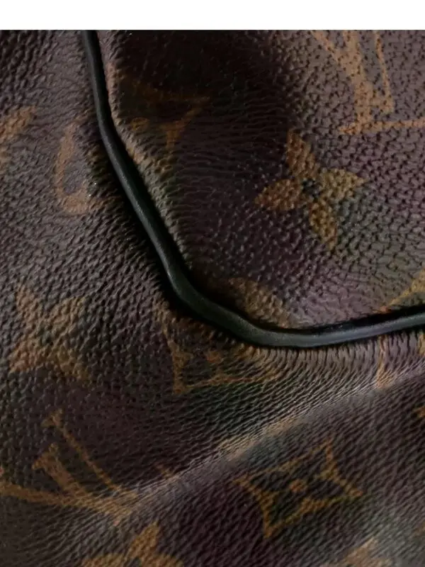 LOUIS VUITTON Keepall Bandouliere Bag Macassar Monogram Canvas 55 Travel Bag