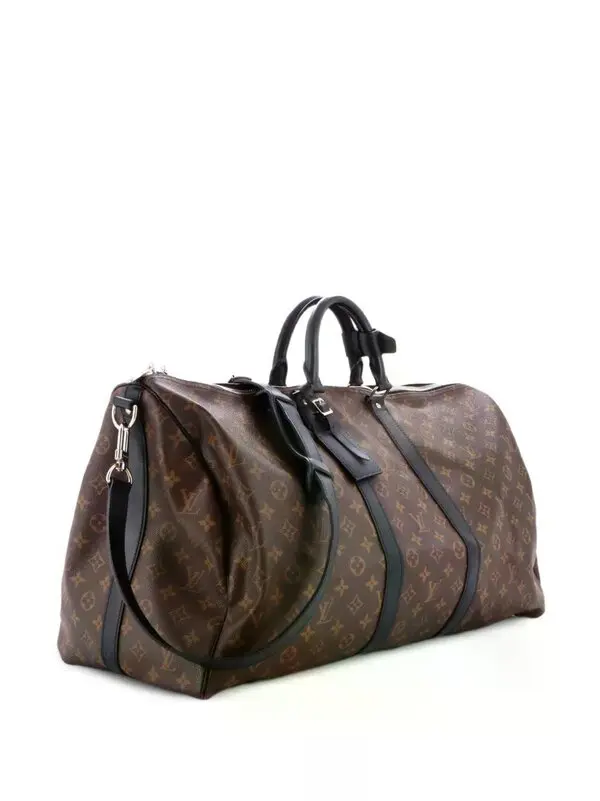 LOUIS VUITTON Keepall Bandouliere 55 Travel Bag - Brown