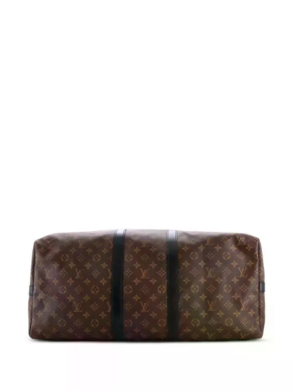 LOUIS VUITTON Keepall Bandouliere 55 Travel Bag - Brown