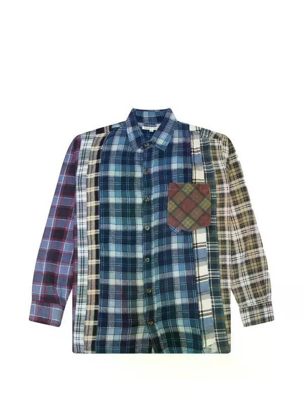 Needles 7 Cuts Patchwork Shirt - Blue