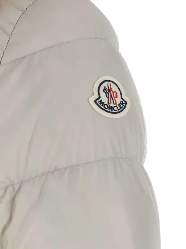 Moncler Down Jacket With Logo Patch