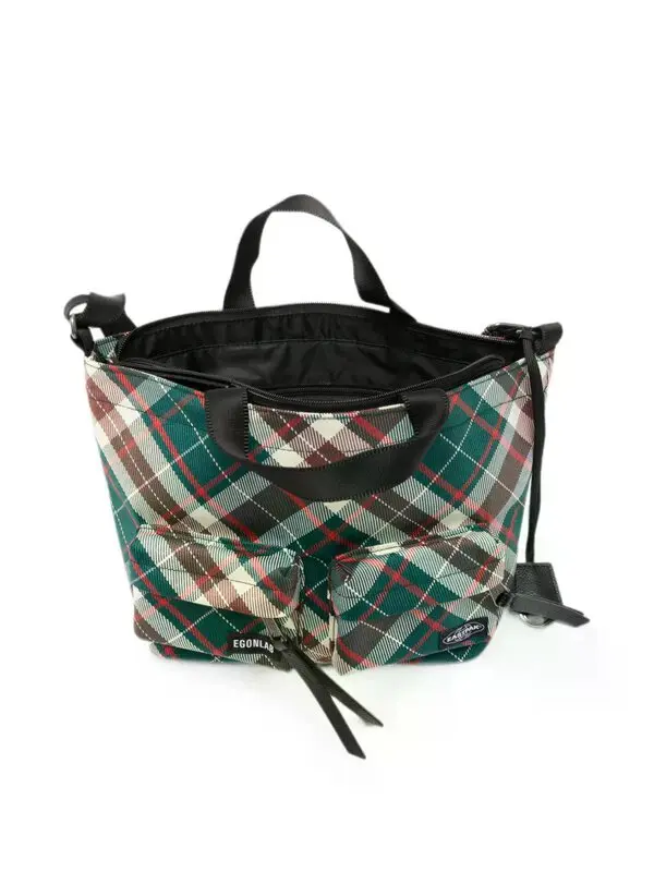 EASTPAK Small Egon Check Tote Bag