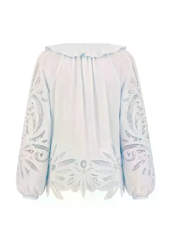 Ulla Johnson Adonis Silk Appliqué Blouse