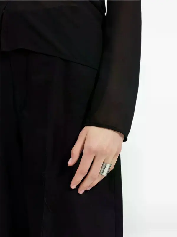 MAISON MARGIELA Souvenir Sticker Band Ring - Silver