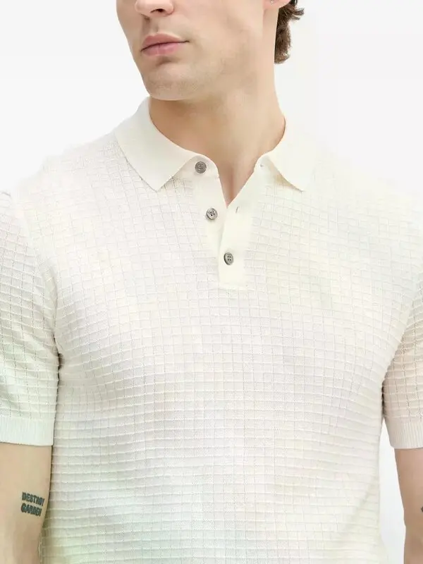 JOOP! Vanceo Waffle-knit Short-sleeve Polo Shirt