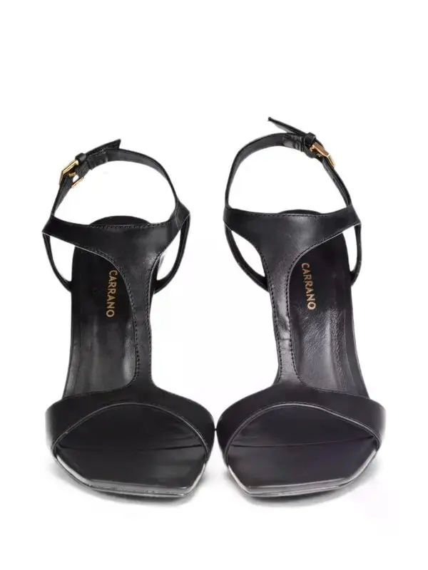 ANDREA CARRANO T-bar Leather Sandals