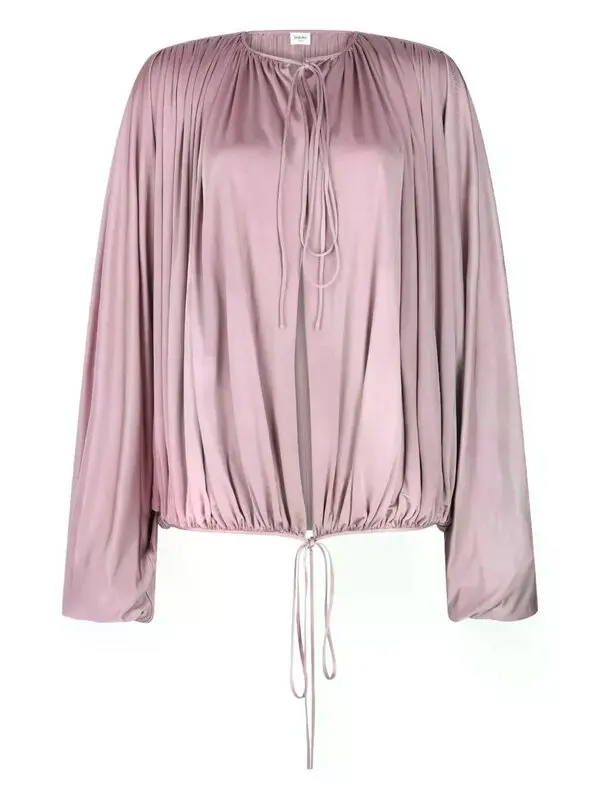 Saint Laurent Drawstring-detail Blouse