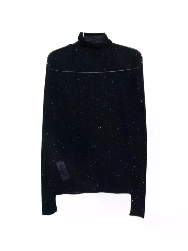 Pinko Sequin-embellished Roll-neck Sweater