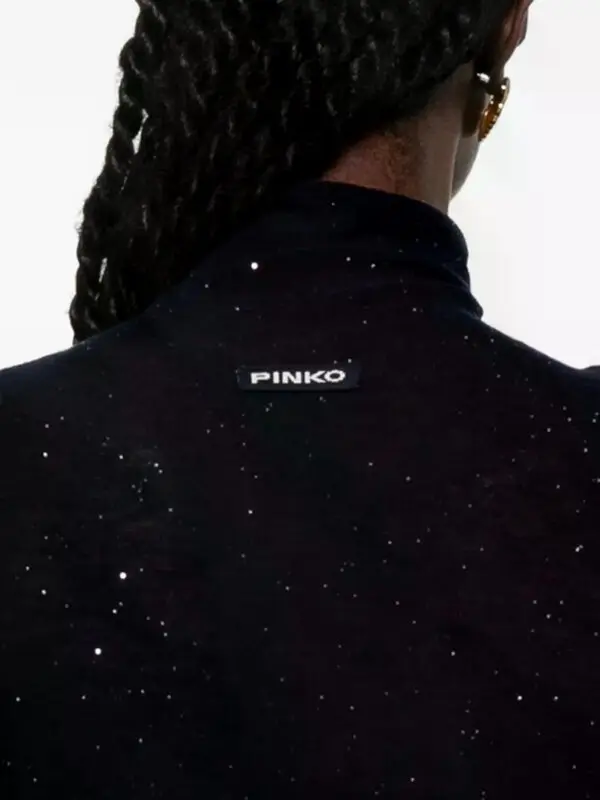 Pinko Sequin-embellished Roll-neck Sweater