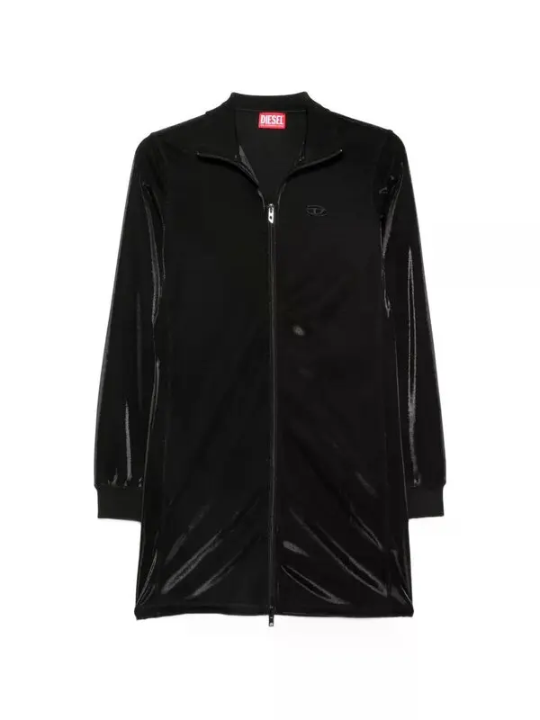 DIESEL® D-rosy Zip-up Mini Dress - Black