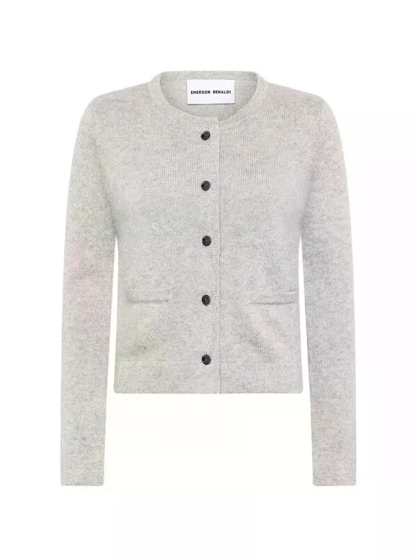 EMERSON RENALDI Button-front Cardigan With Welt Pockets - Grey
