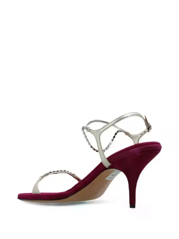 Chloé Zia Crystal-embellished Leather Sandals