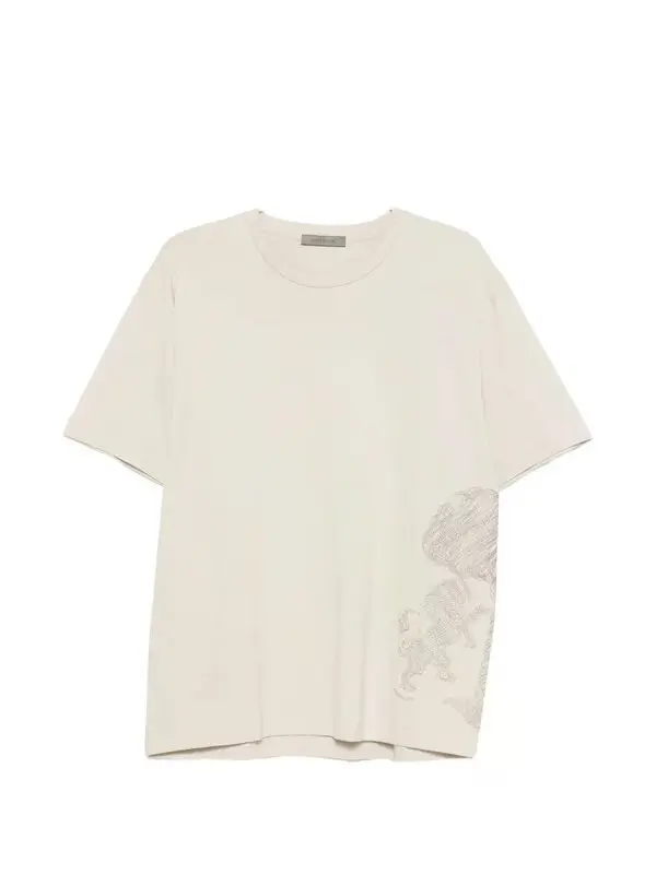 Corneliani Tree-embroidered T-shirt