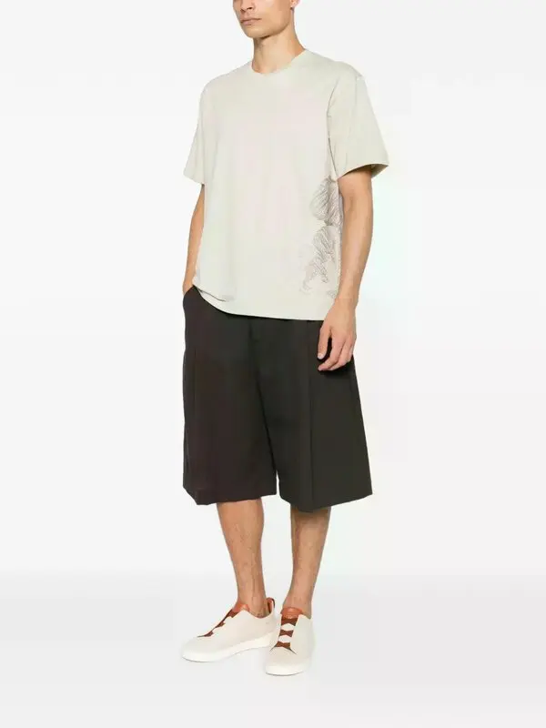 Corneliani Tree-embroidered T-shirt