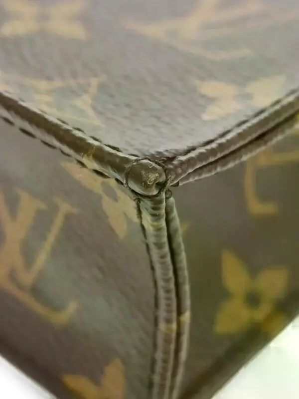 LOUIS VUITTON Petit Sac Plat Monogram Tote Bag - Brown