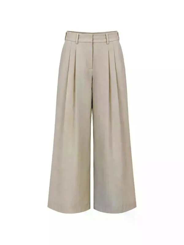 MOORER Rumy Pleated Wide-leg Trousers