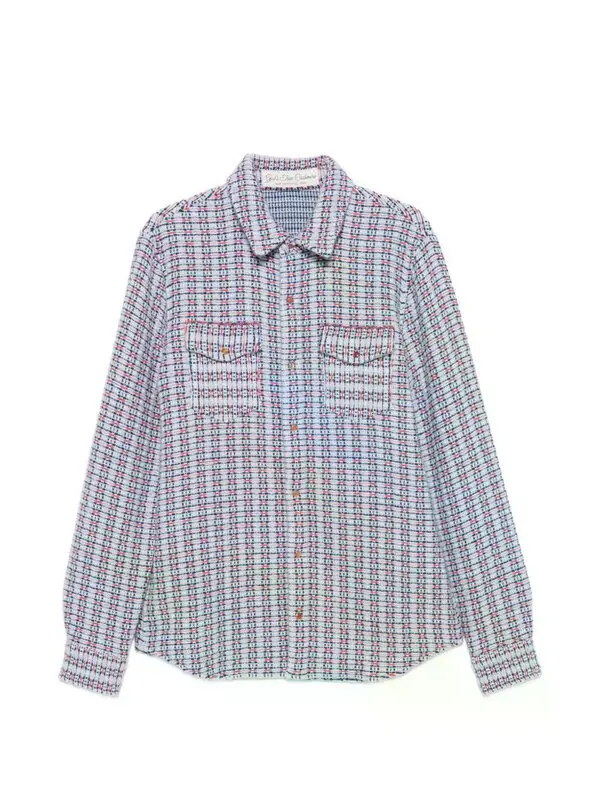 GOD'S TRUE CASHMERE Modern Heritage Check Cashmere Shirt
