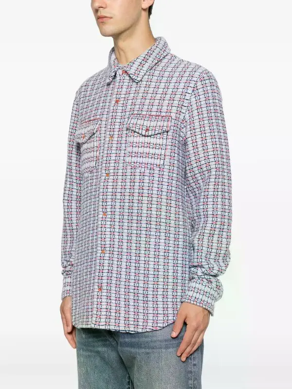 GOD'S TRUE CASHMERE Modern Heritage Check Cashmere Shirt