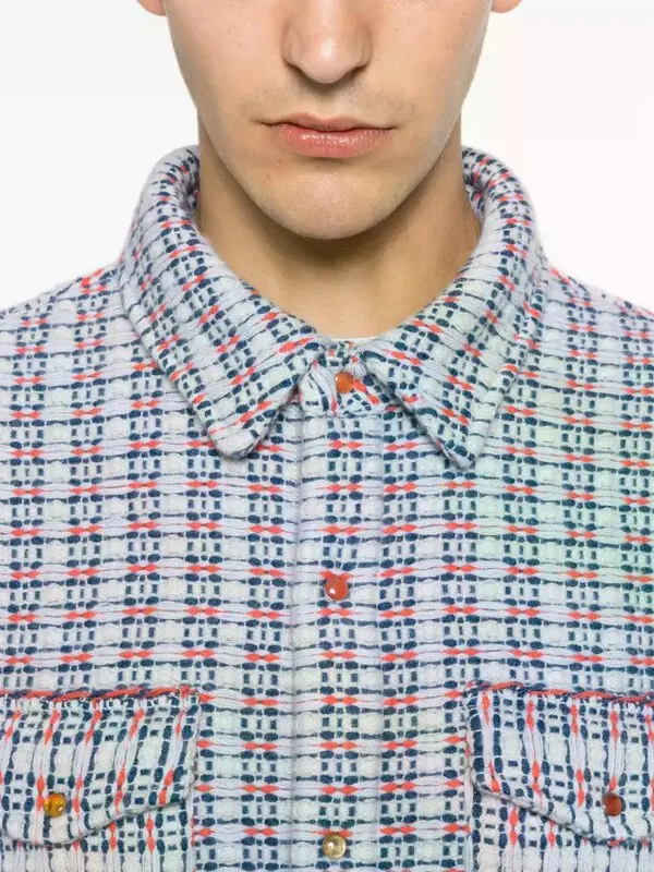 GOD'S TRUE CASHMERE Modern Heritage Check Cashmere Shirt