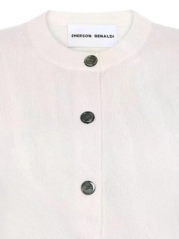 EMERSON RENALDI Fine-knit Crew Neck Cardigan