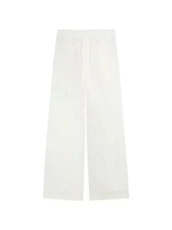 Vince Drawstring Waist Wide-leg Trousers