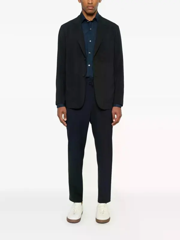 LUIGI BORRELLI Cotton Shirt - Blue