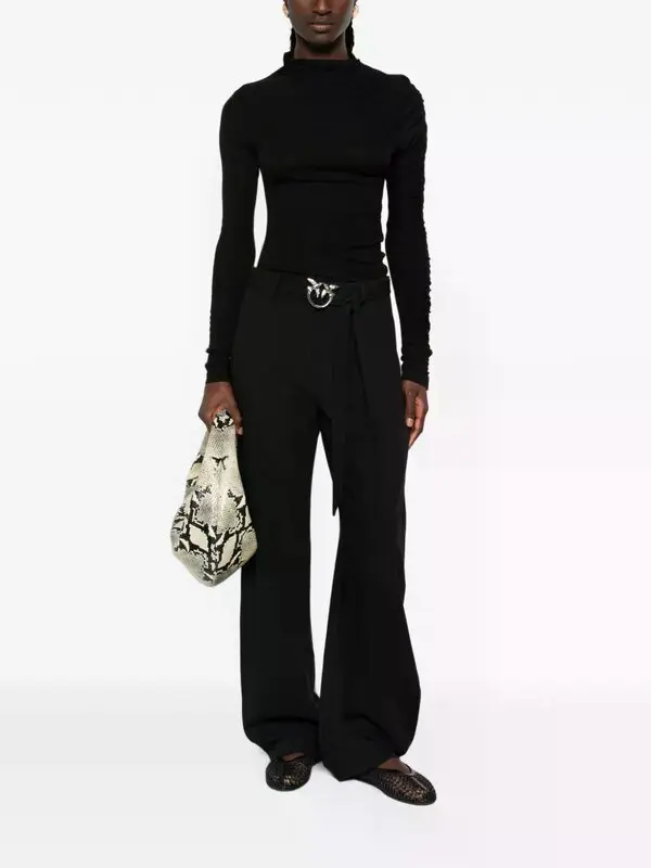 Pinko Trousers With Love Birds Buckle