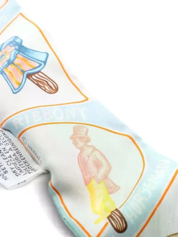 Hermès Funny Ice Cream Silk Scarf - Blue