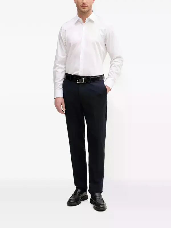 JOOP! Cornflower Pierce Logo-pattern Long-sleeved Shirt