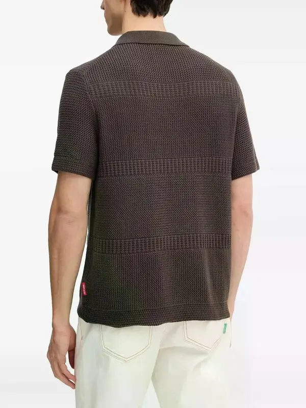 JOOP! Textured Knit Short-sleeve Cardigan