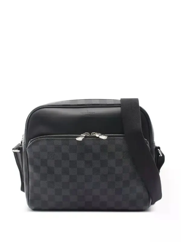 LOUIS VUITTON Dayton Pm Damier Graphite Shoulder Bag - Black