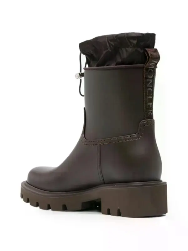 Moncler Drawstring Fastening Rain Boots - Brown