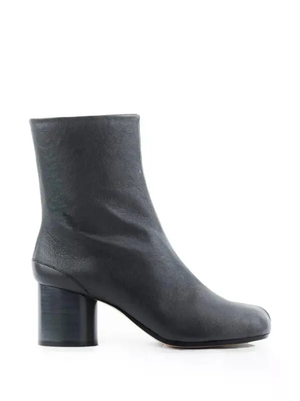 MAISON MARGIELA Tabi Leather Ankle Boots - Black