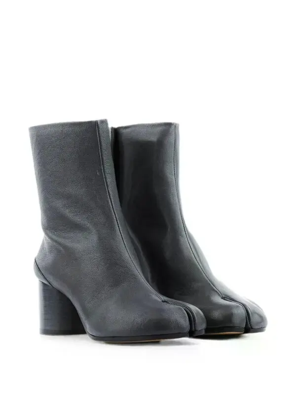 MAISON MARGIELA Tabi Leather Ankle Boots - Black