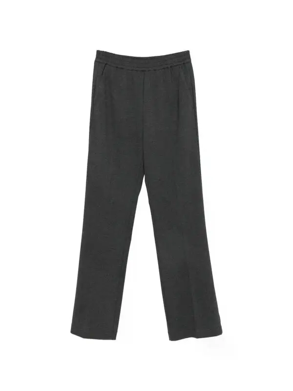 Pinko Elasticated Waistband Straight-leg Trousers - Grey