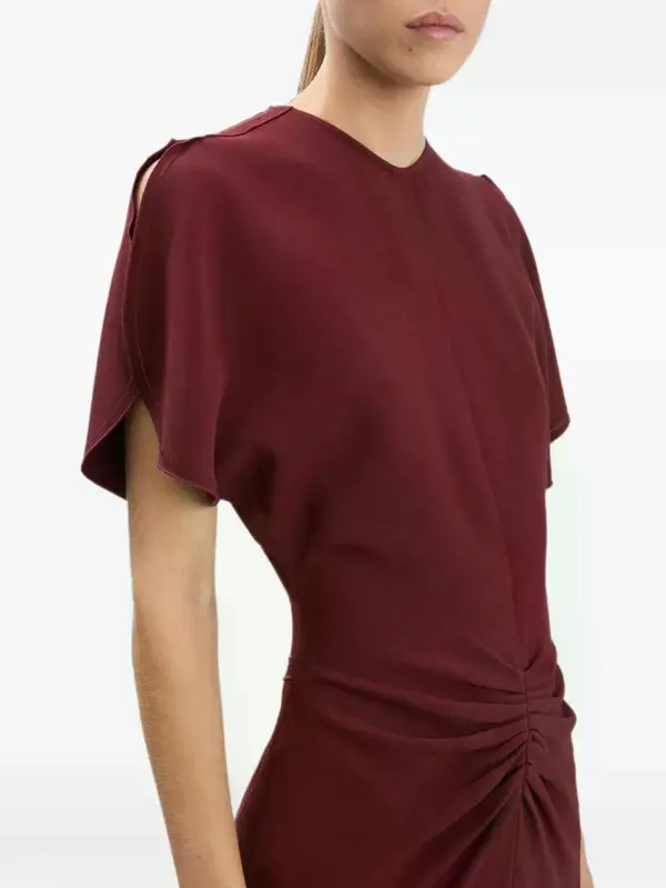 Victoria Beckham Bela Gathered Midi Dress