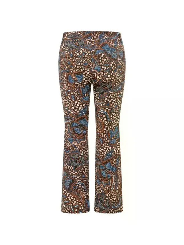 Max Mara Floral Print And Polka Dot Trousers