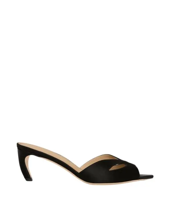 Victoria Beckham Harlow Mask Cutout Sandals - Black